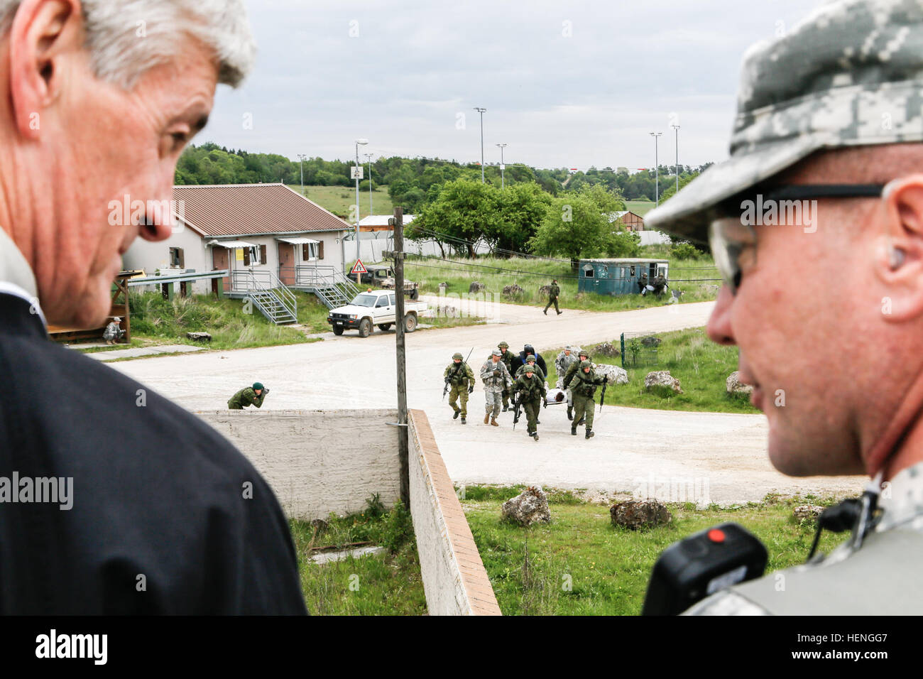 Secretary of the Army John McHugh, left, and U.S. Army Lt. Col ...