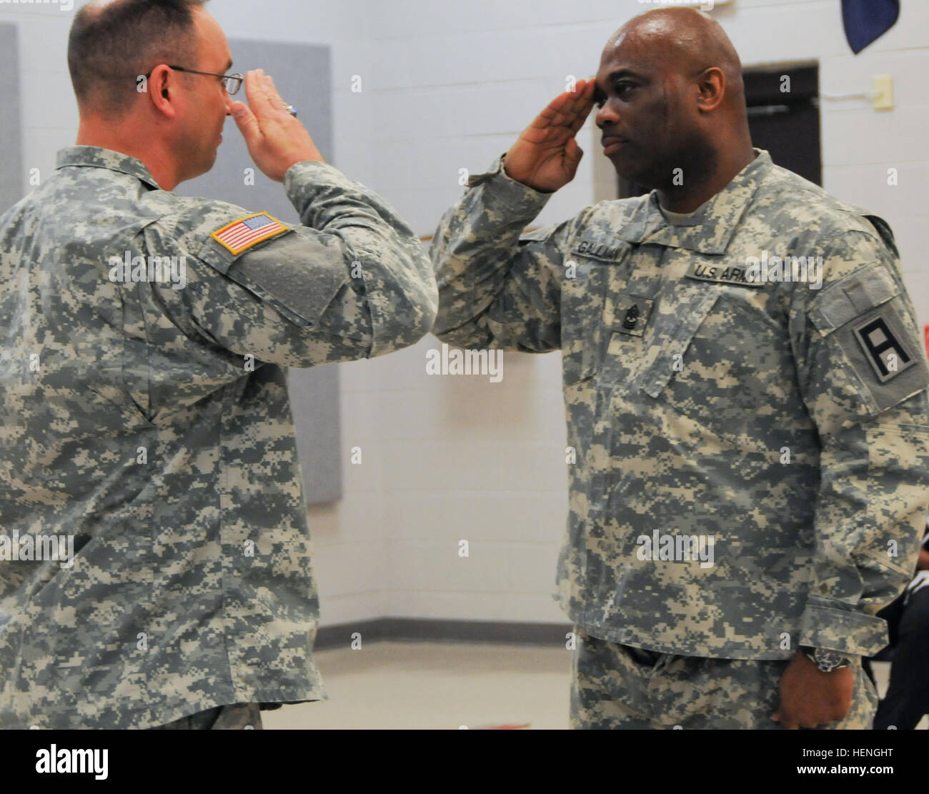 Sgt. Maj. David Gallman, sergeant major of the Army Reserve's 72nd ...