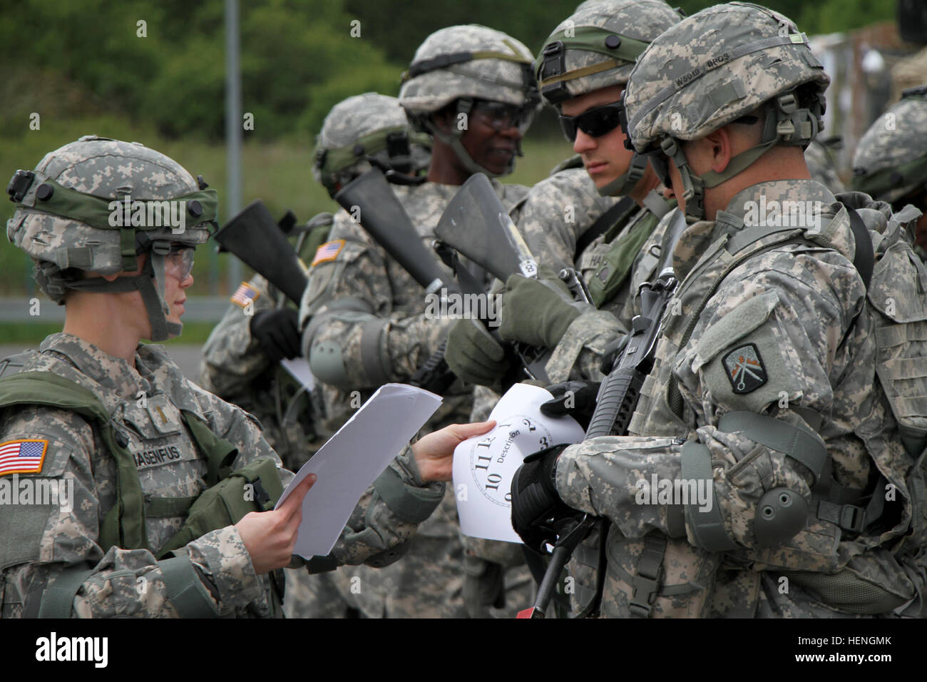 The 515th Transportation Company distributed maps and directional ...