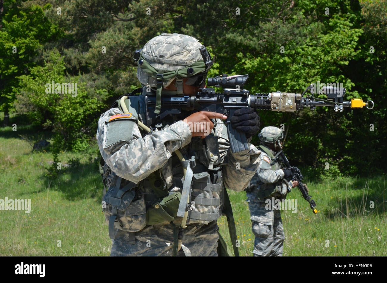 A U.S. Soldier of 91st Brigade Engineer Battalion, 1st Brigade Combat ...