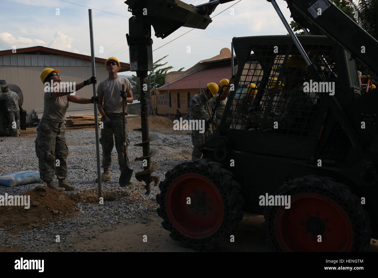 U.S. Army Soldiers of the 236th Engineer Company, Texas National Guard ...