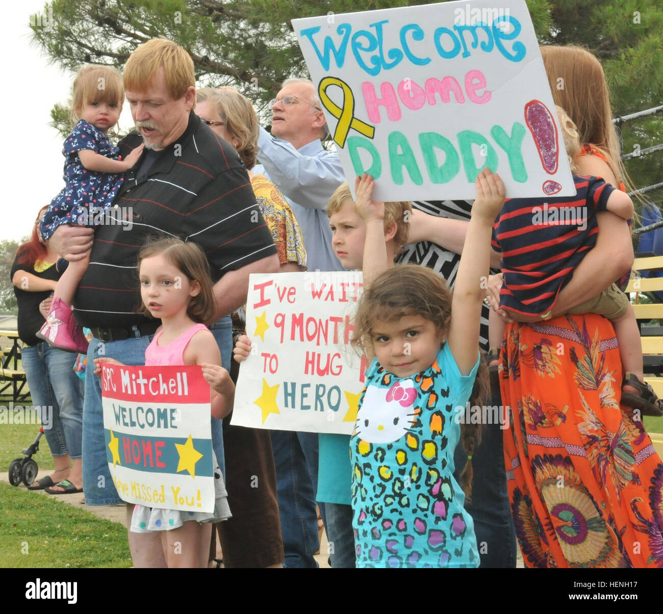 Family members of all sizes attended the welcome home ceremony held at ...