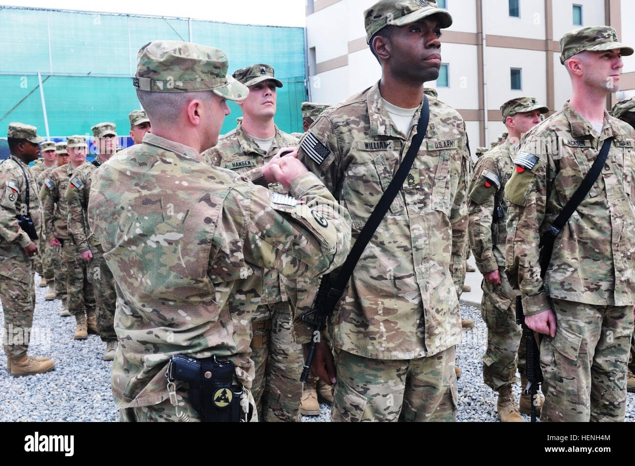 Sgt. 1st Class Garrick Williams, water supply sergeant with the 3rd ...