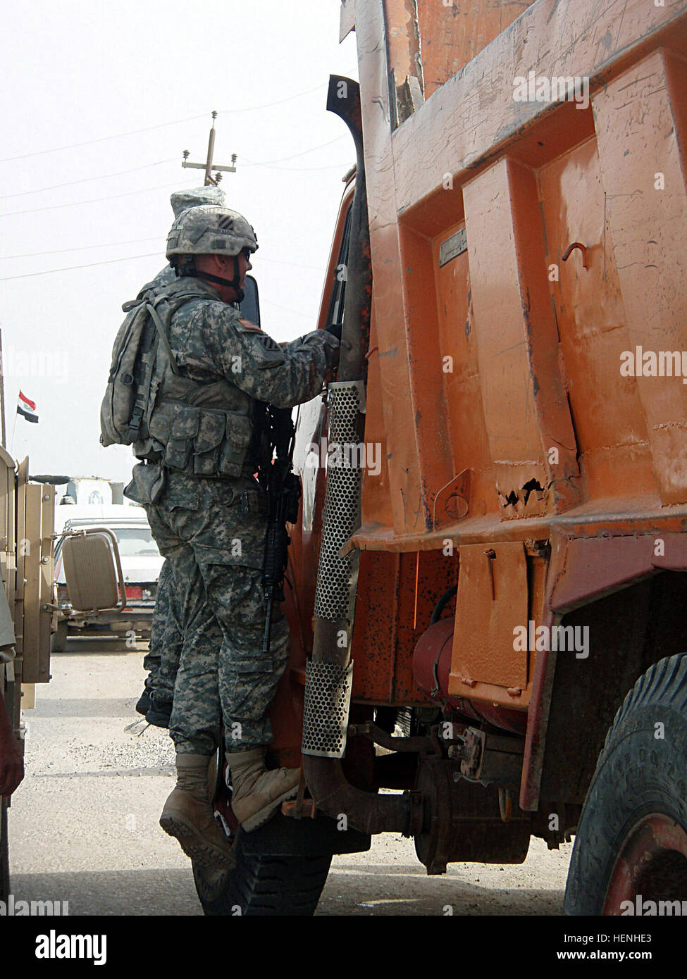 A U.S. Army Soldier from 4th Brigade Combat Team, 3rd Infantry Division ...