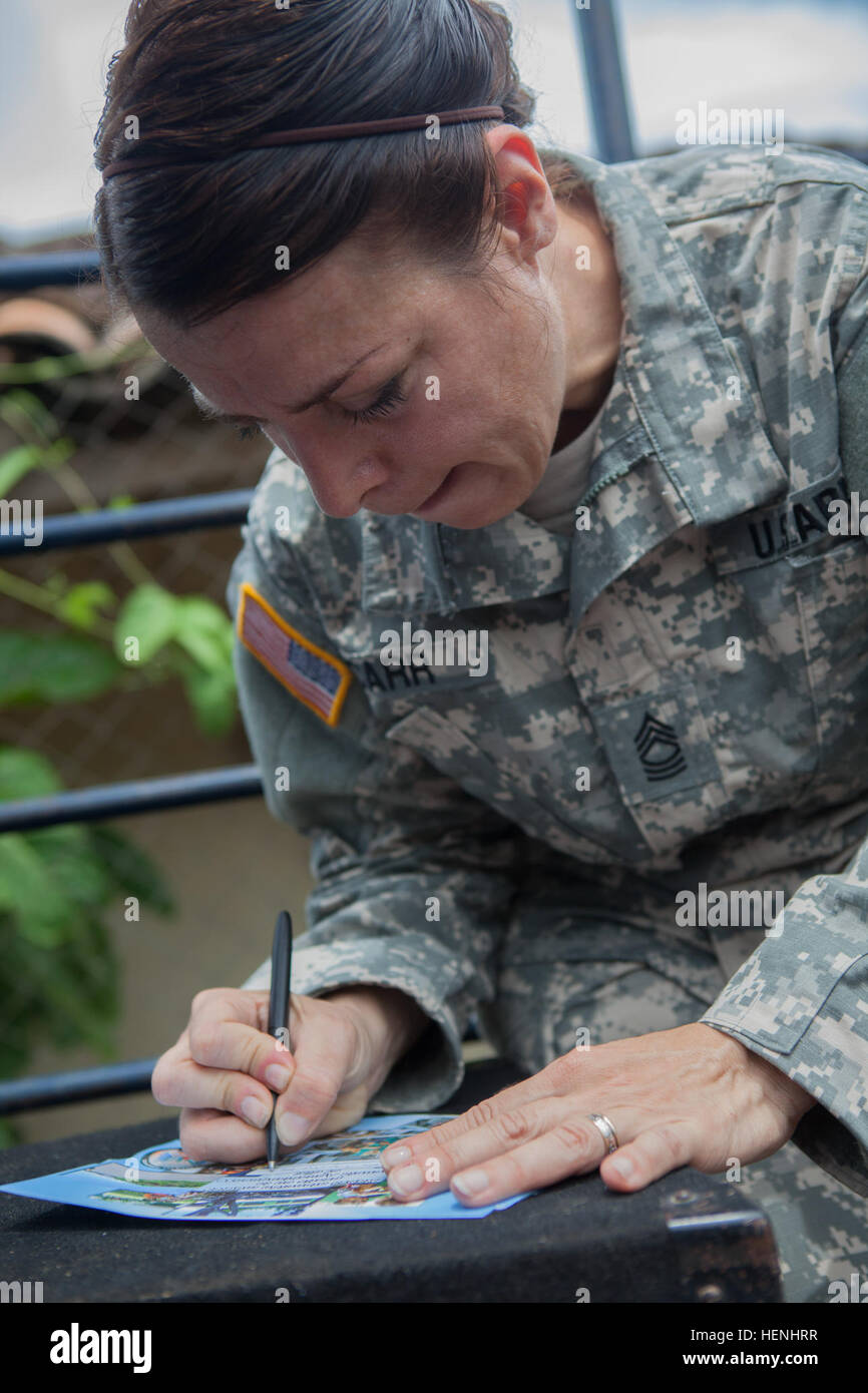 U.S. Army Master Sgt. Regina Carr, of the 152nd Theater Information ...
