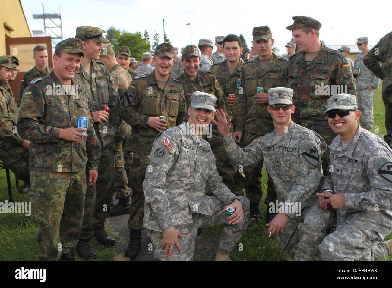 German Soldiers from the 4th Company, 467th Logistics Battalion, and ...