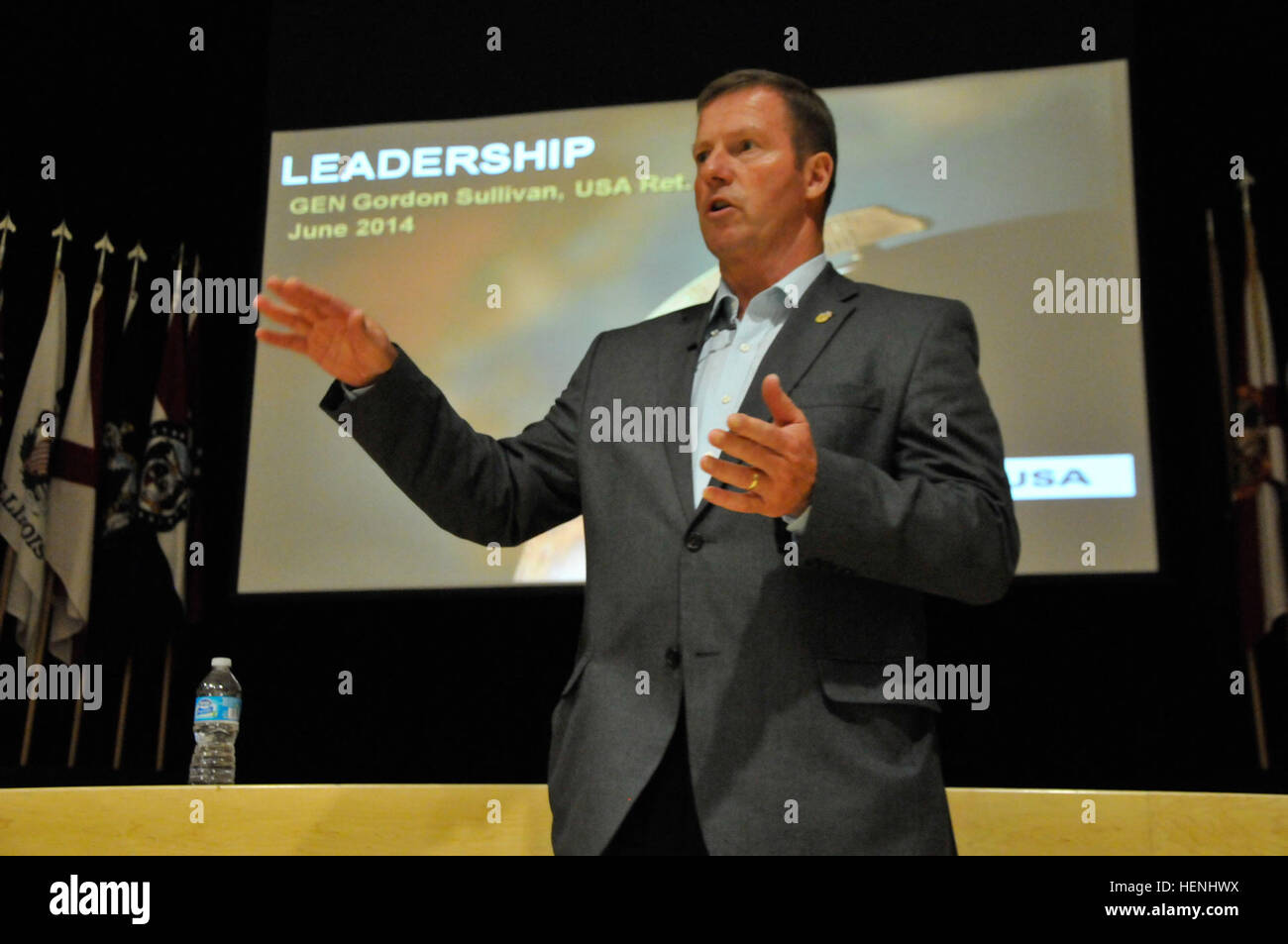 Retired Sgt. Maj. of the Army Kenneth Preston, the director of ...