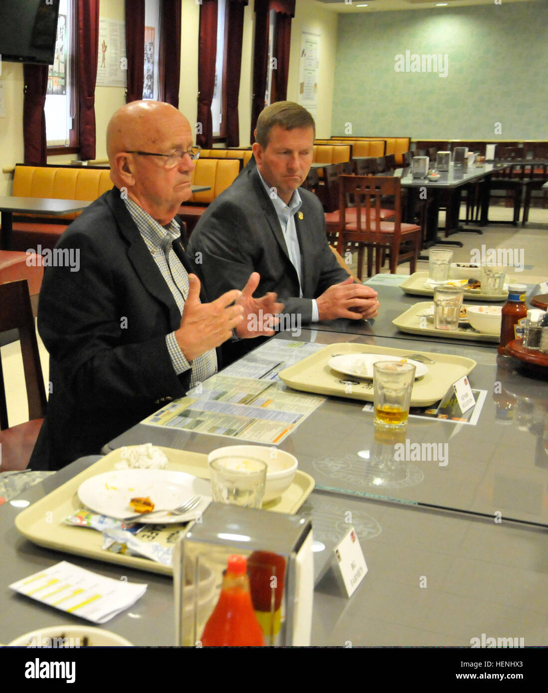 Retired U.S. Army Gen. Gordon Sullivan, left, and retired Sgt. Maj. of ...
