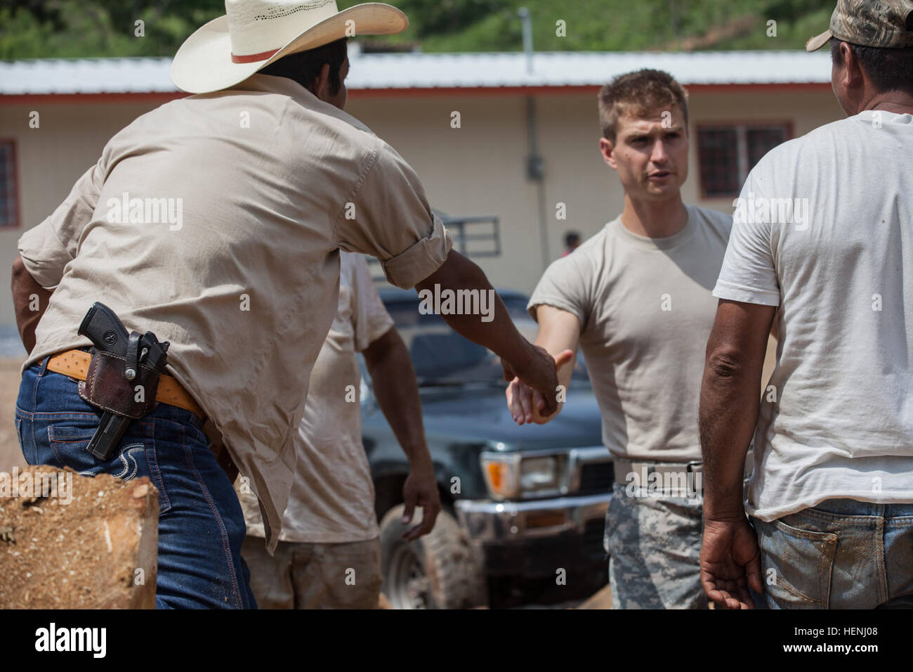 U.S. Army Sgt. Mitch Beazer attached to 318th Psychological Operations ...