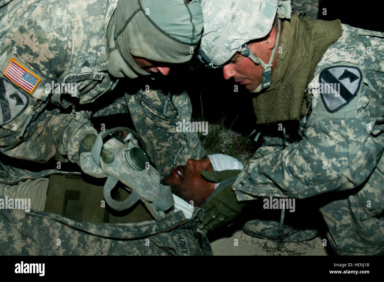 Sgt. Thomas Chamberlin (left), a tanker, and 1st Lt. Michael Boatright ...