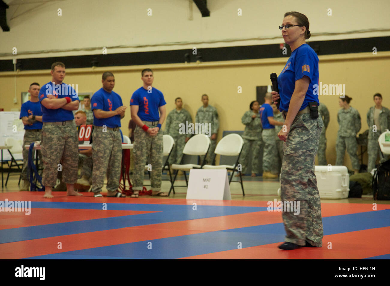 U.S. Army Command Sgt. Major Carrie Cieslak, the 98th Division ...