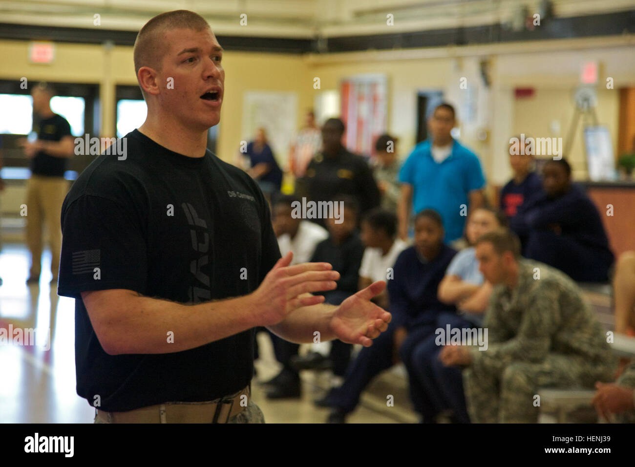 U.S. Army Sgt. 1st Class Ryan Cameron, assigned to 3rd Brigade, 98th ...