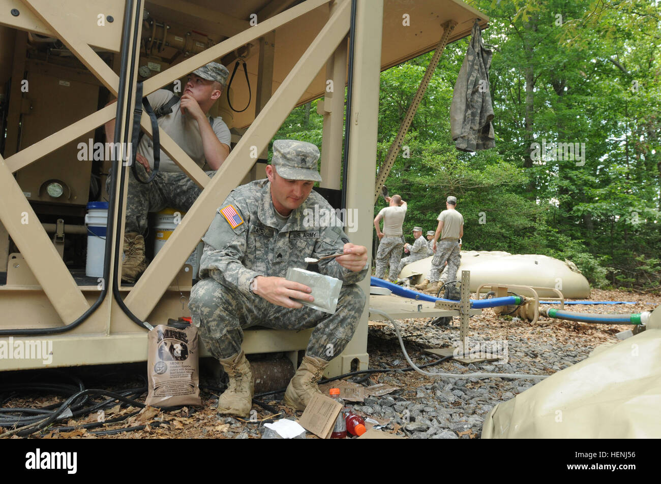 Army field shower hi-res stock photography and images - Alamy