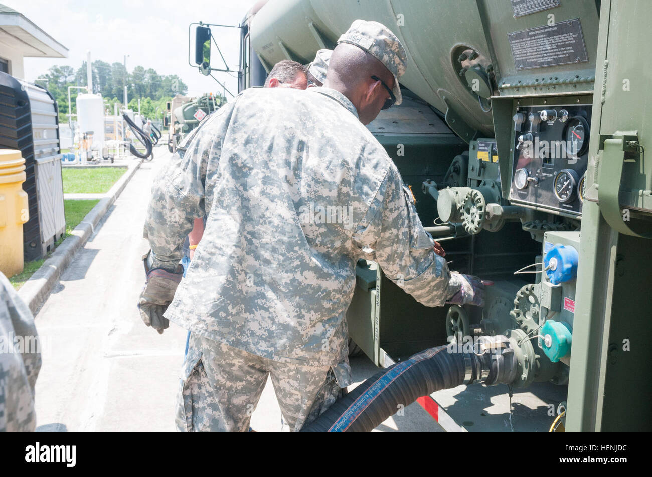 Spc. Elijah Nash, a motor transport operator from 319th Transportation ...