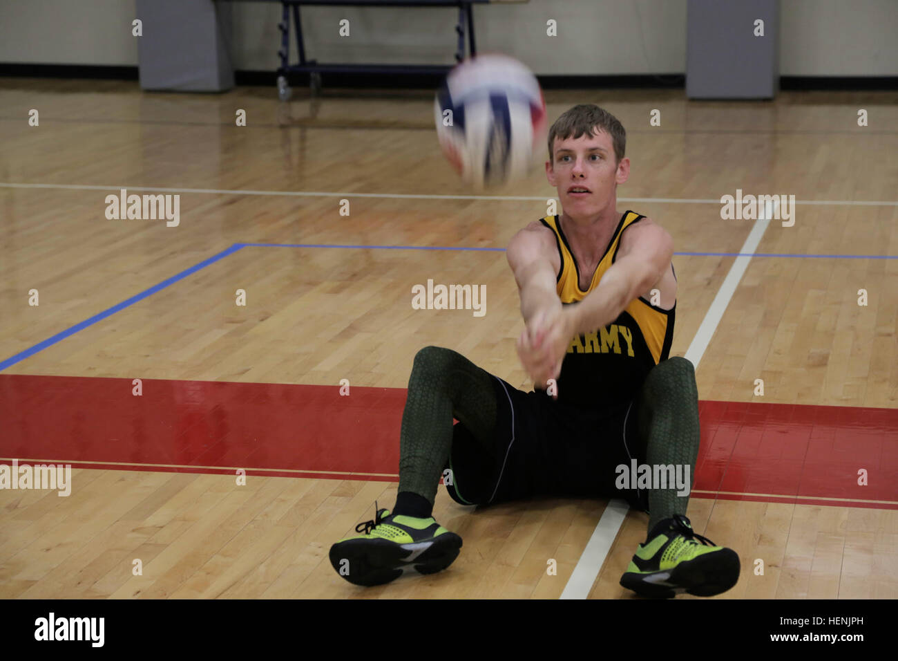 U.S. Army Spc. Terry Cartwright, assigned to the Warrior Transition ...
