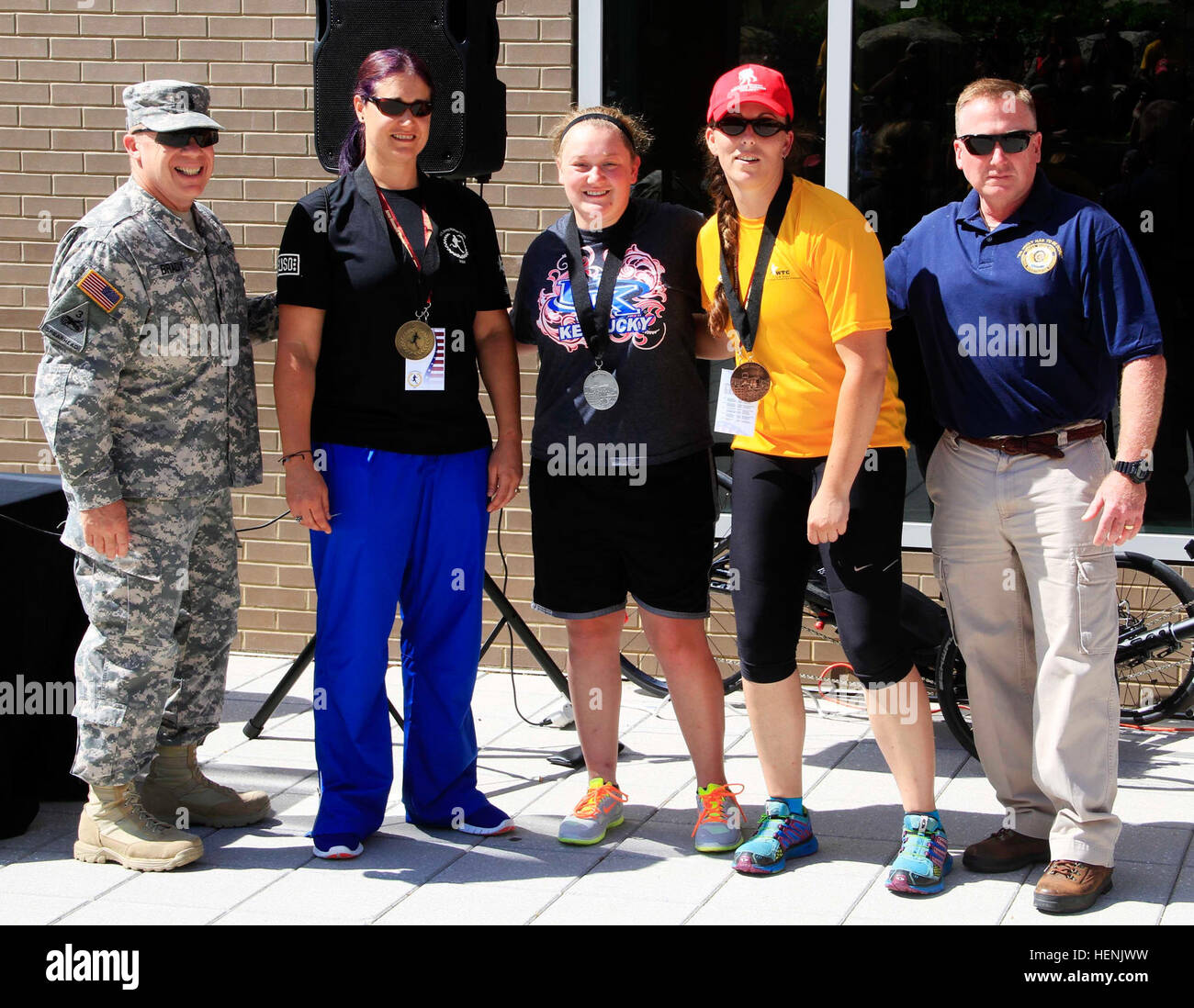 From left: Command Sgt. Maj. Mathew Brady, Warrior Transition Command ...