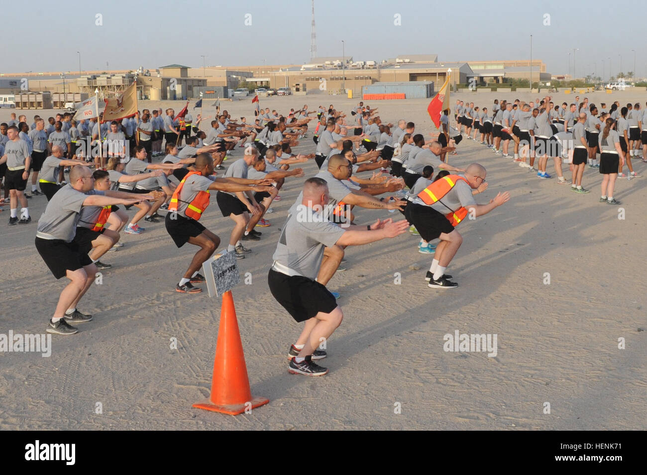 Servicemembers in the 1st Sustainment Command (Theater) led by ...
