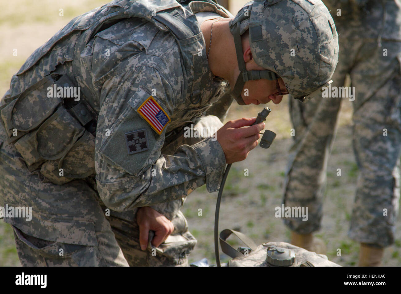 A Soldier from the 301st Military Intelligence Battalion participated ...