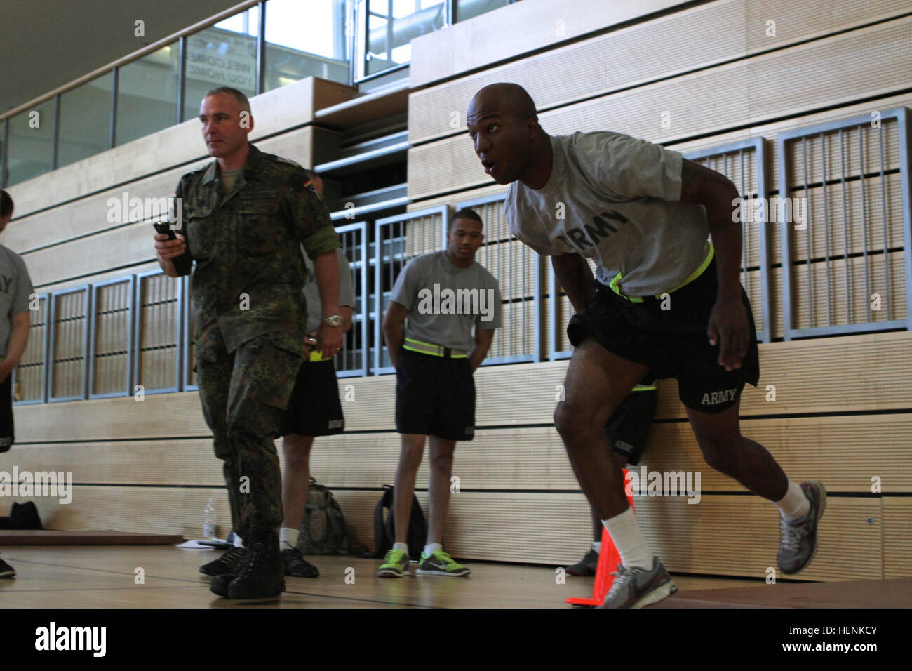 Soldiers from 1st Brigade Combat Team, 1st Cavalry Division run the ...