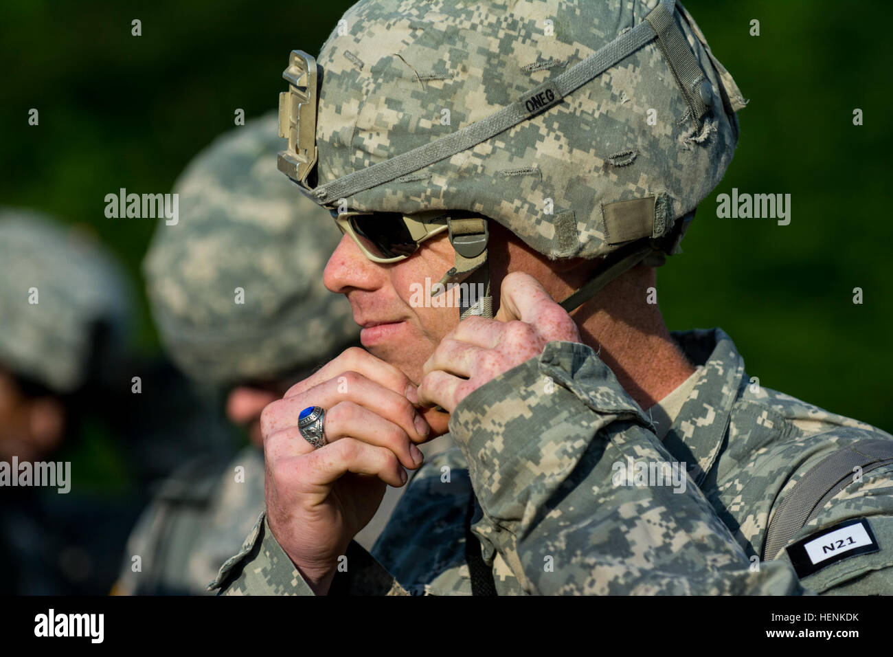 Staff Sgt. James Thornton, a combat engineer with the 323rd Engineer ...