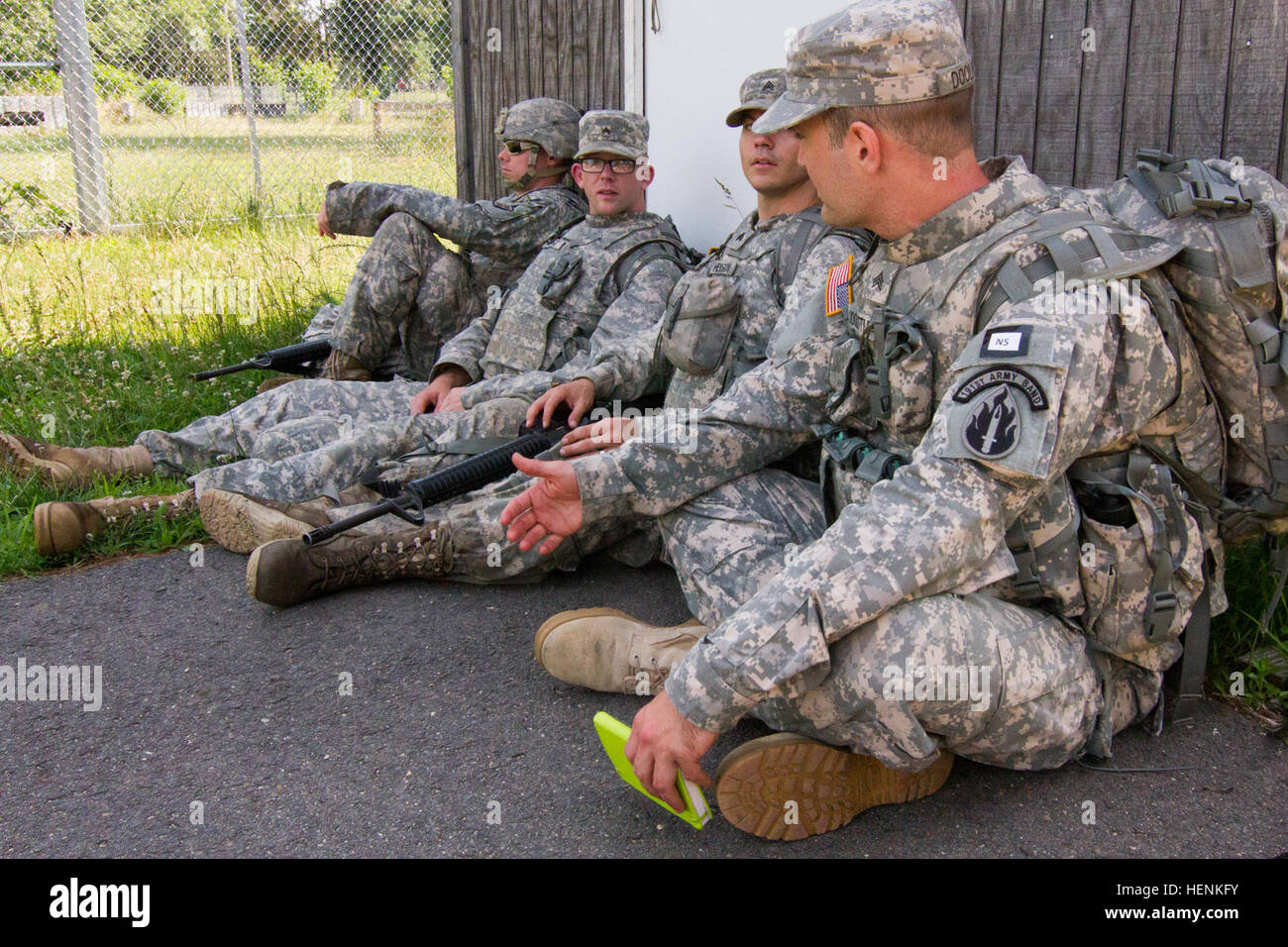 Staff Sgt. James Thornton, a combat engineer with the 323rd Engineer ...