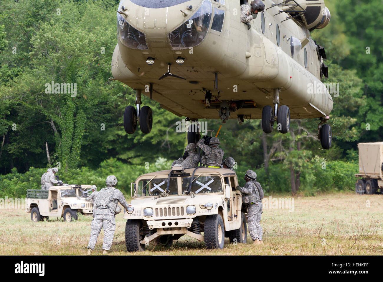 U.S. Soldiers with the 372nd Inland Cargo Transfer Company, 129th ...