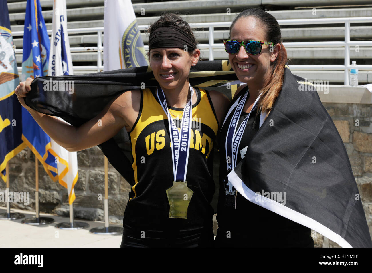 U.S. Army Capt. Kelly Elmlinger (left), San Antonio and U.S. Army Staff ...