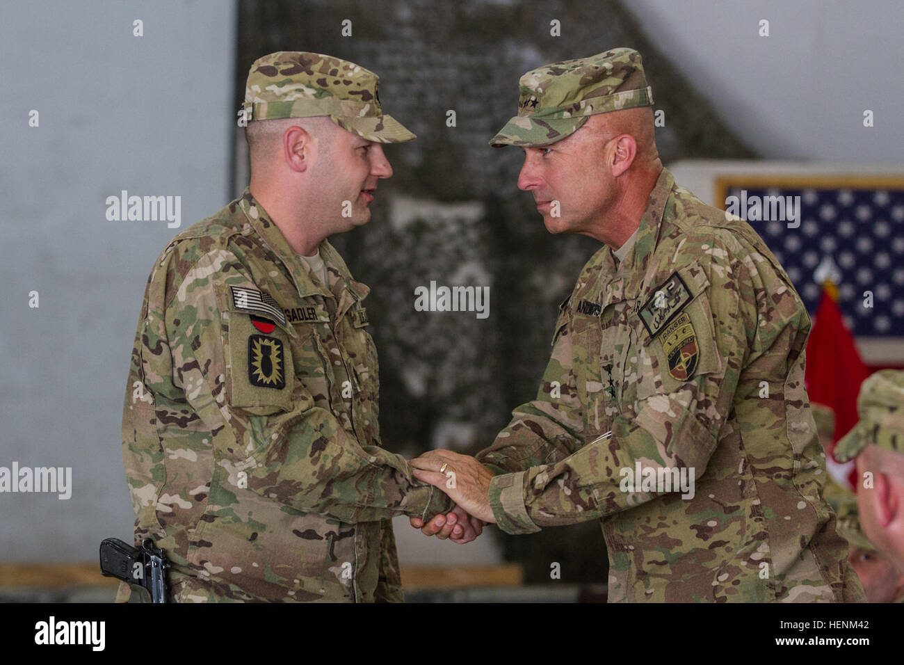 The 63rd Ordnance Battalion assumes command of Task Force EOD during a ...