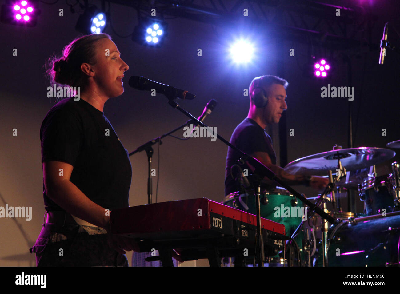 U.S. Army Sgt. Krysta Waters, pianist and vocalist for the Army's ...