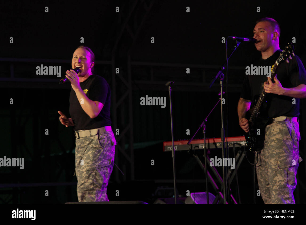 U.S. Army Sgt. Krysta Waters, pianist and vocalist for the Army's ...