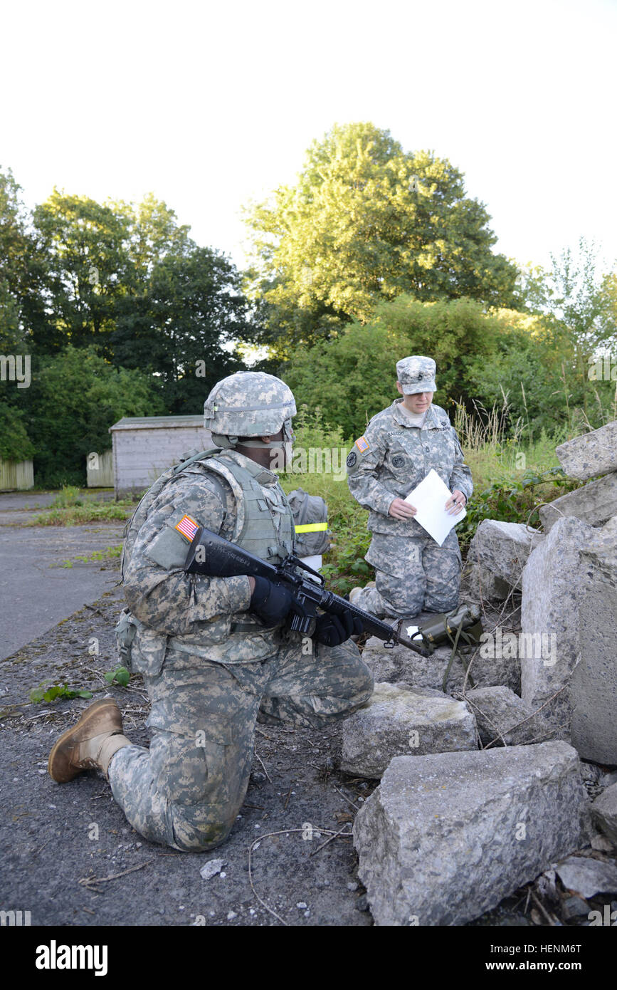 U.S. Army Pvt. Richard Fletcher, with U.S. Army Garrison Benelux ...