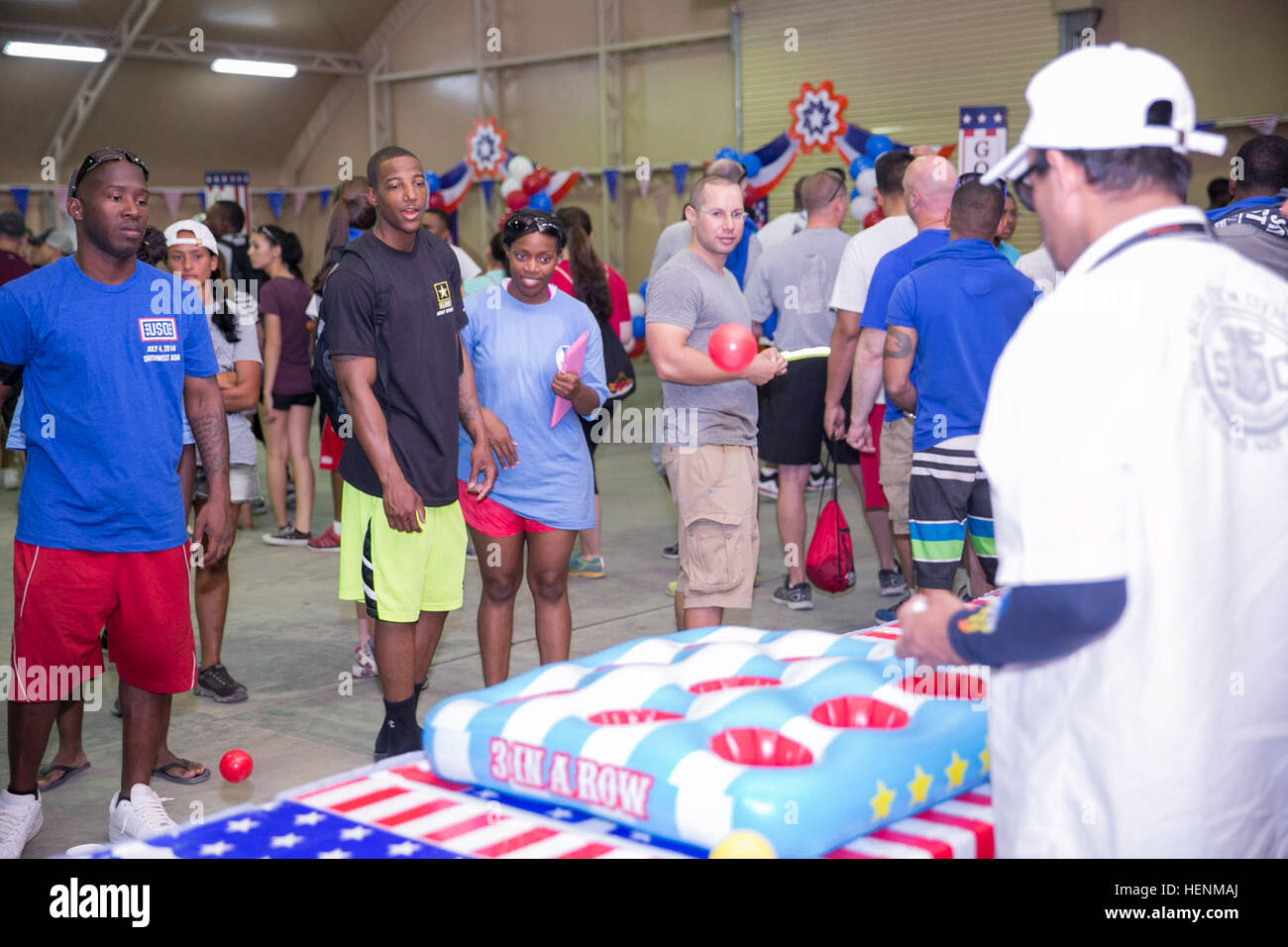 Servicemembers participate in activities sponsored by the Area Support ...