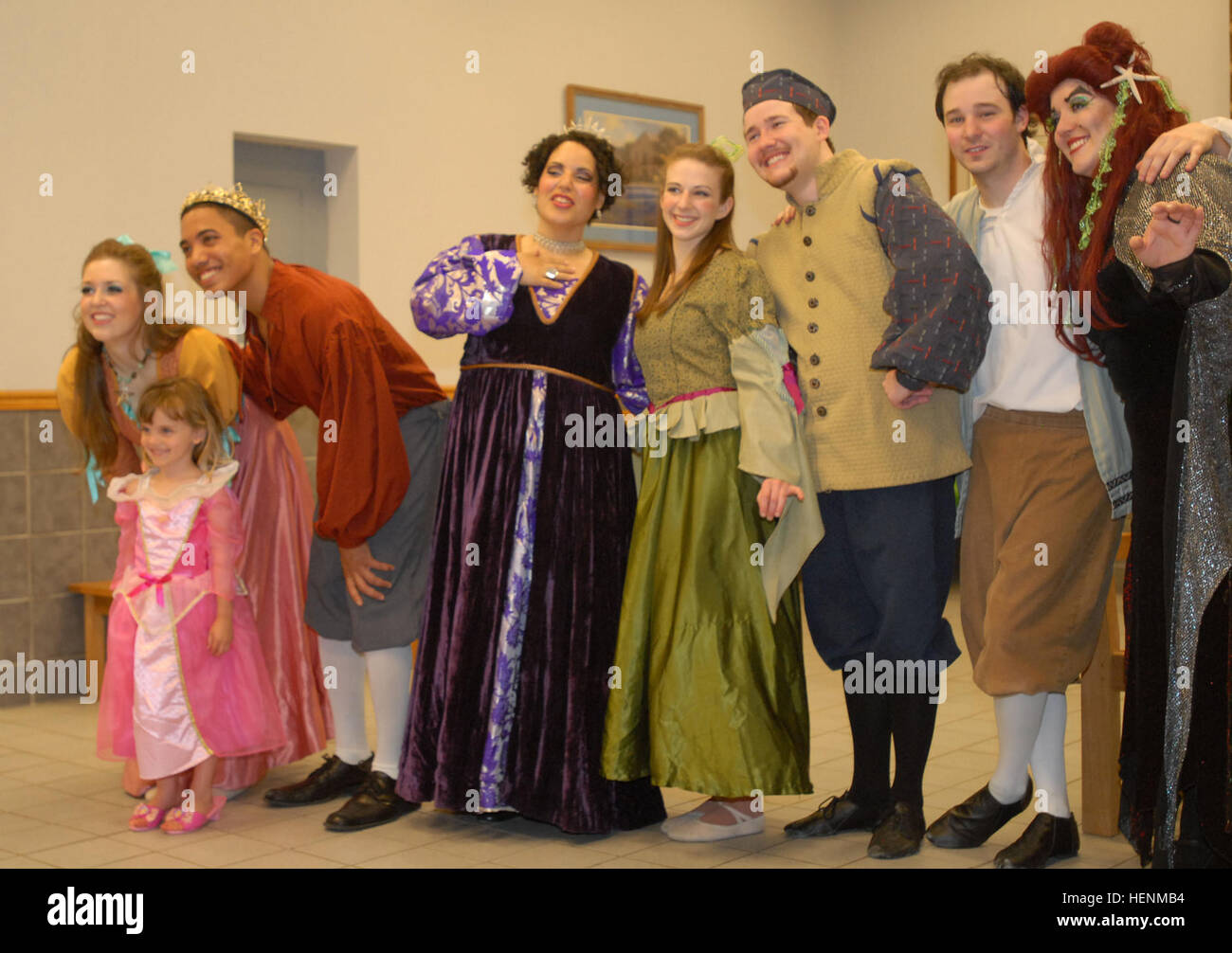 Isabella Segalla poses for a picture with the cast of "The Little ...