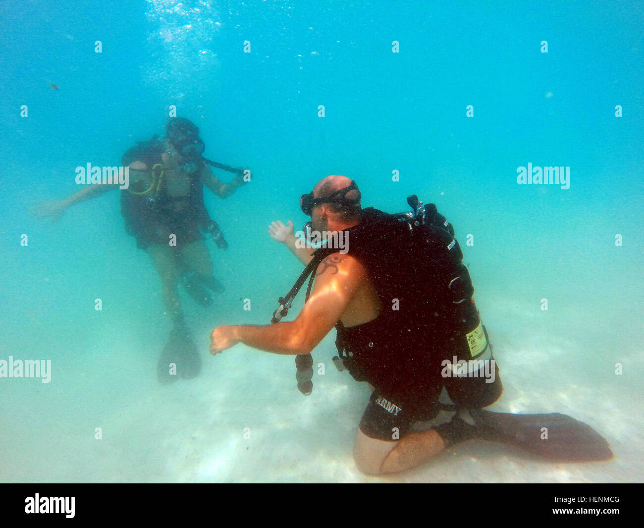 Citizen-soldiers assigned to the 232nd Engineer Dive Detachment, 92nd ...