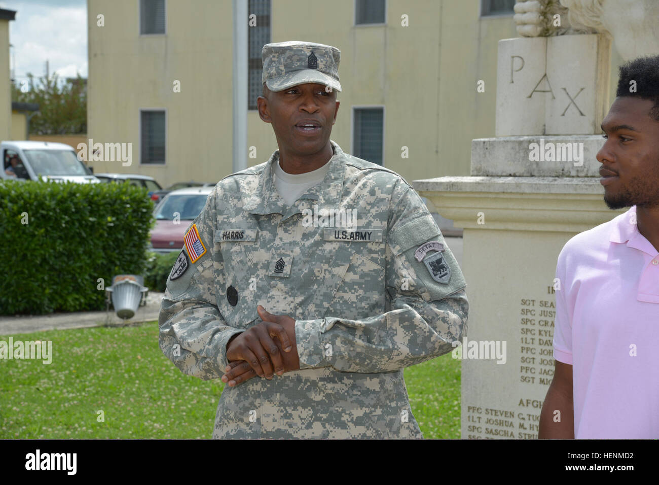 U.S. Army Command Sgt. Maj. Anthony S. Harris Sr., the senior enlisted ...