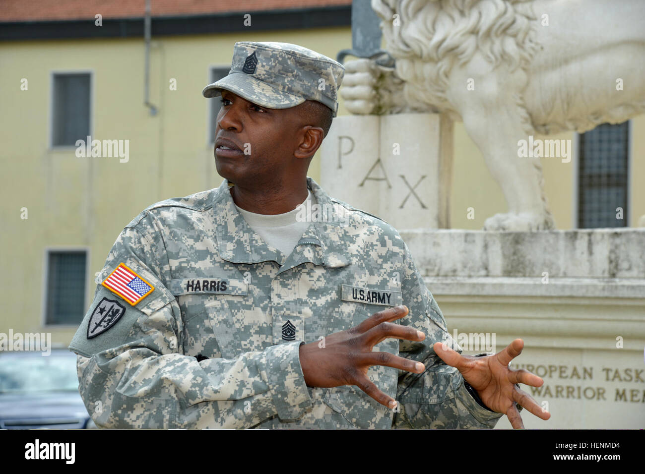 U.S. Army Command Sgt. Maj. Anthony S. Harris Sr., the senior enlisted ...