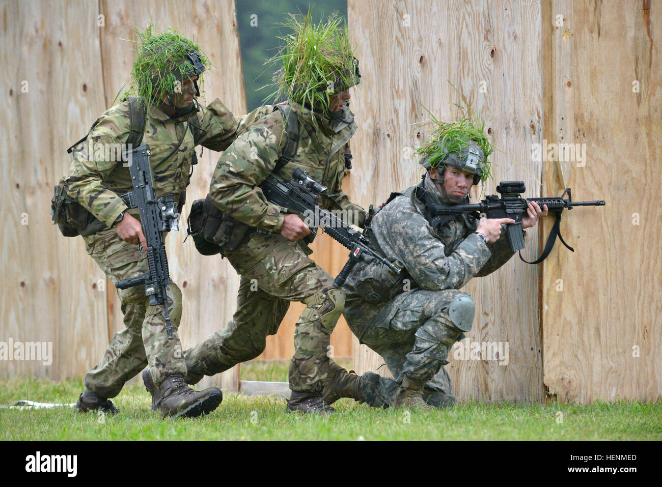 British Army Royal Military Academy Sandhurst cadets alongside U.S ...