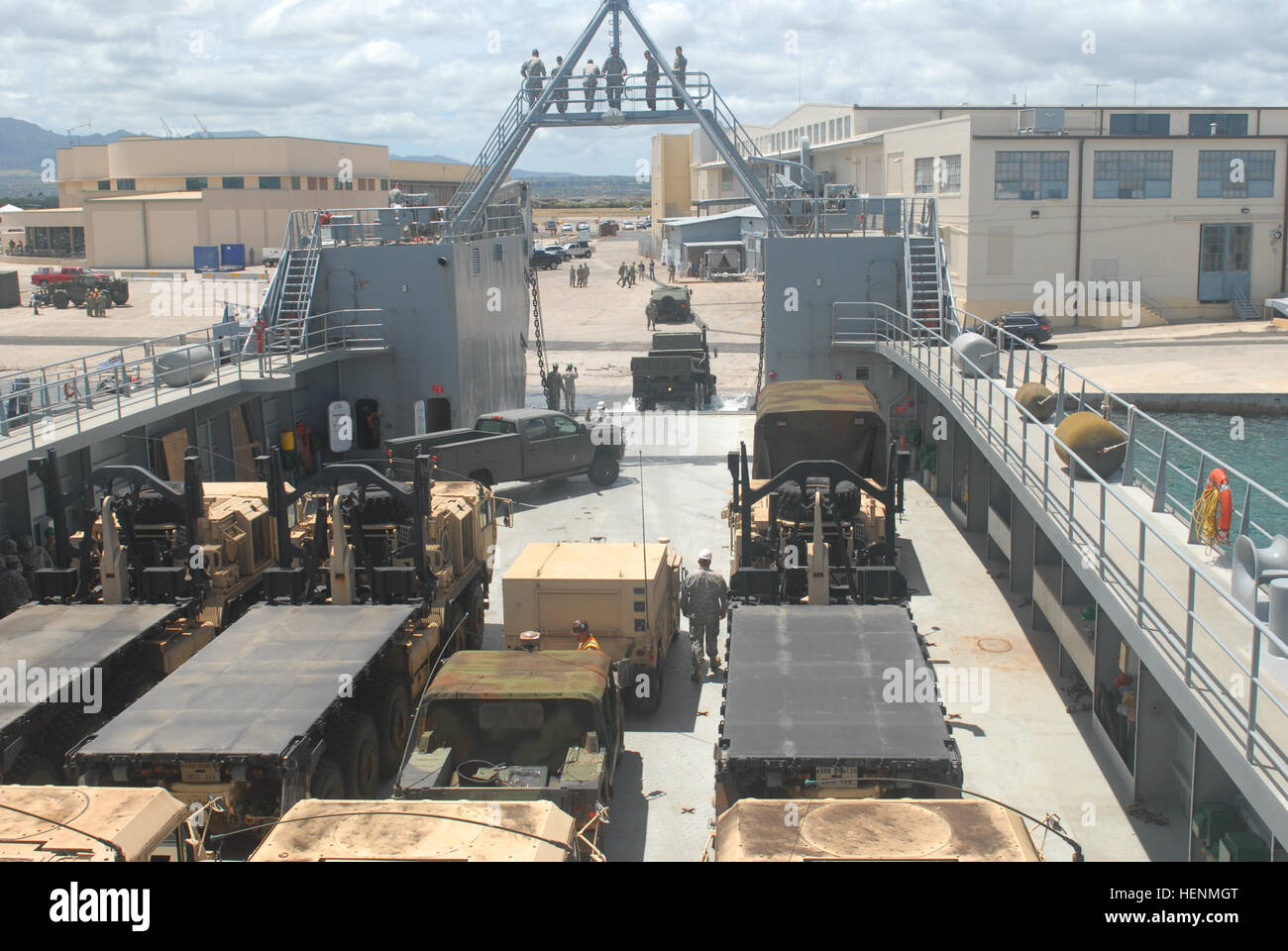 Army mariners from the 163rd Transportation Detachment and their U.S ...