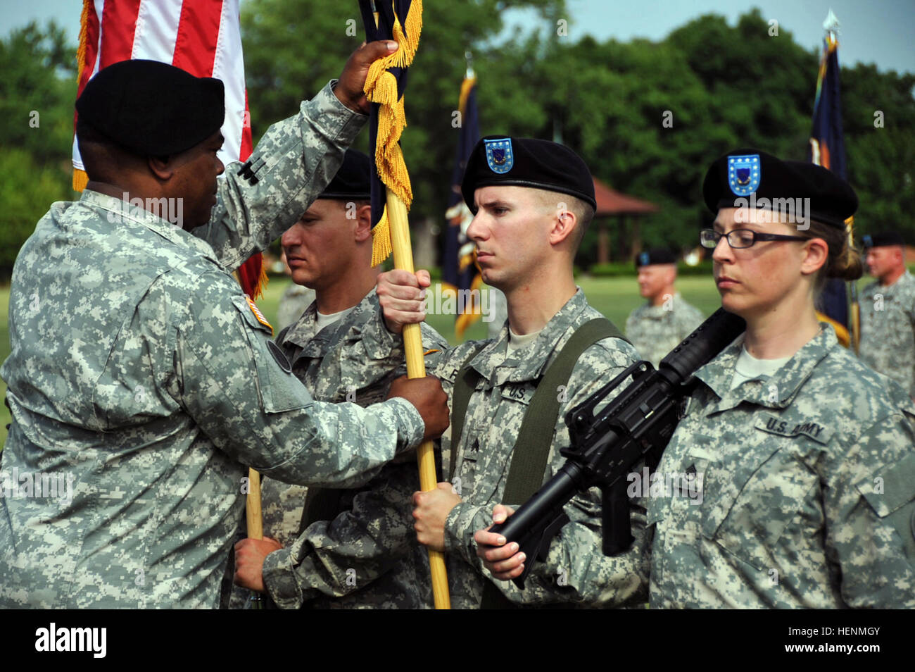 Command Sgt. Maj. Lawrence Canada, senior enlisted leader, 3rd "Patriot ...