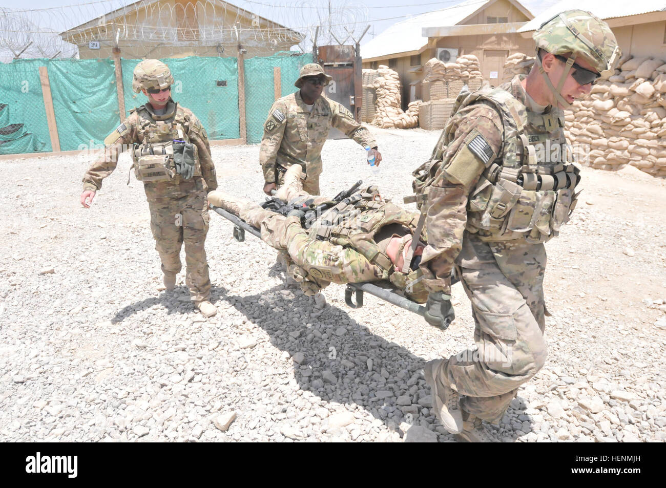 During a mass casualty drill July 13 at Forward Operating Base ...