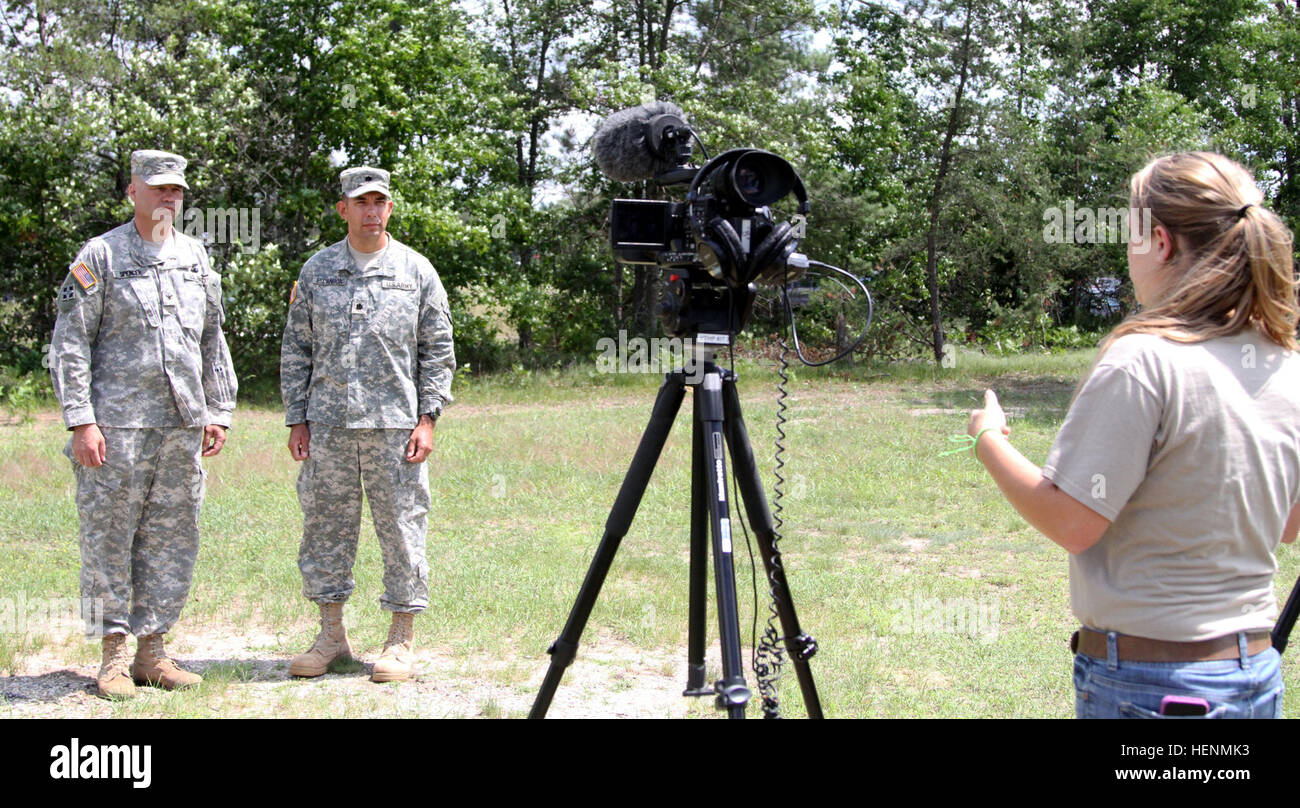 During an interview at Camp Grayling Joint Maneuver Training Center ...