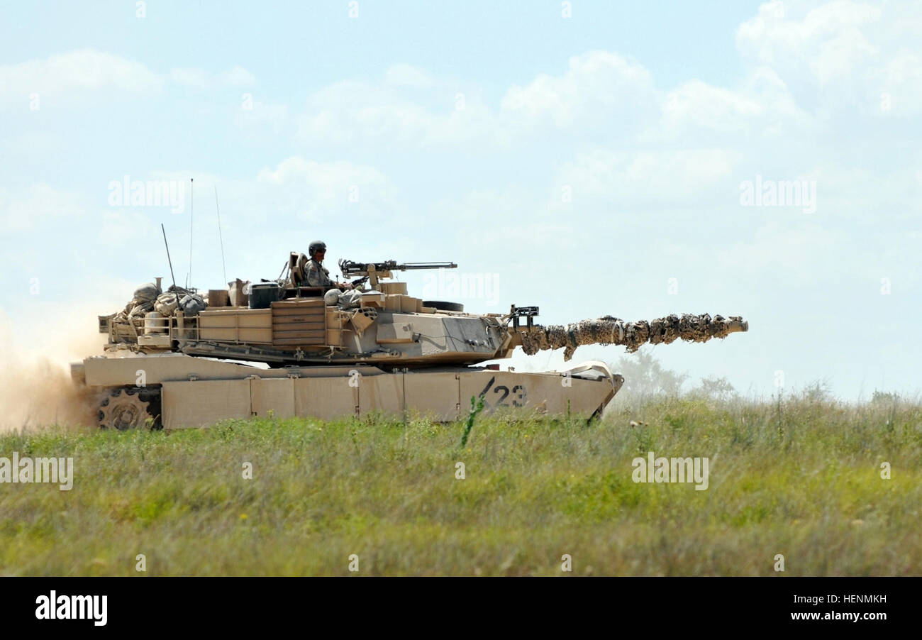 Tankers from the 3rd Battalion, 8th Cavalry Regiment, 3rd Brigade ...