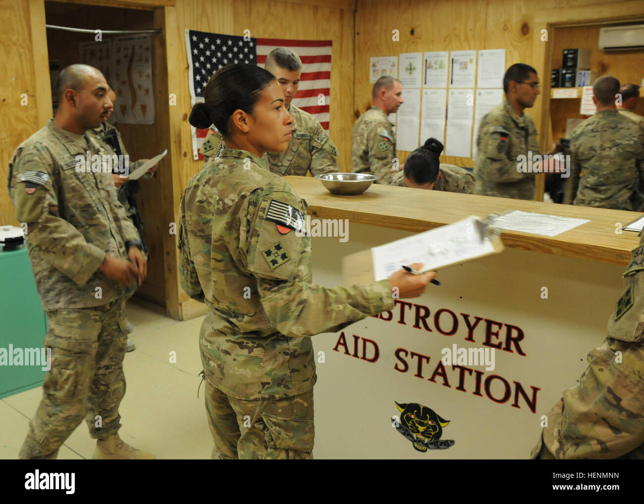 Sgt. Liliane Milo, a medic in 3rd Squadron, 61st Cavalry Regiment ...