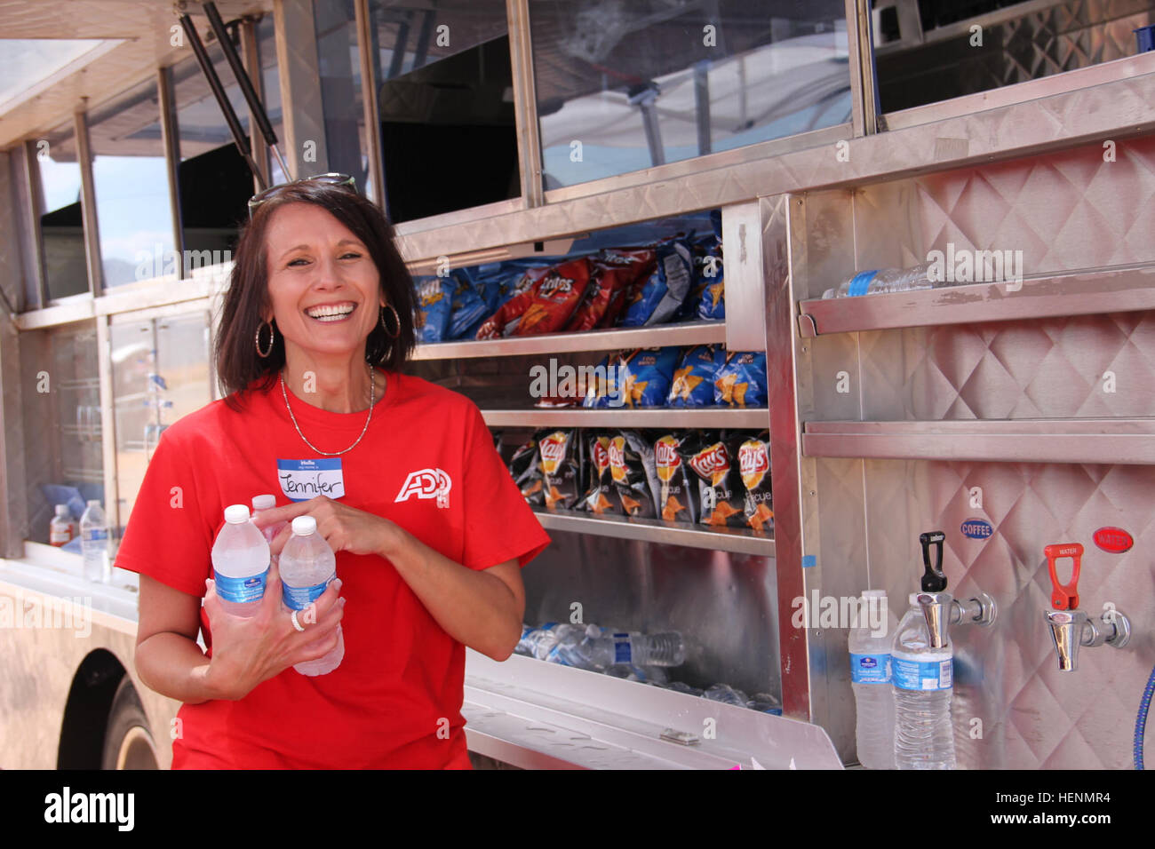 Jennifer Choate, an ADP employee and USO volunteer, passes out cold ...