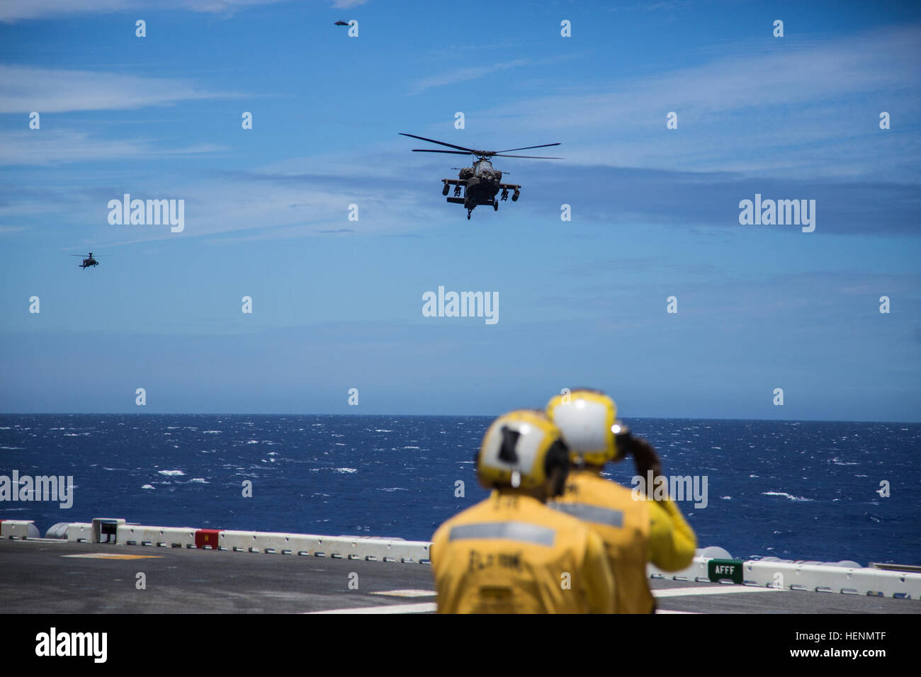 A Task Force Lightning Horse AH-64E Apache Guardian from 1st Battalion ...