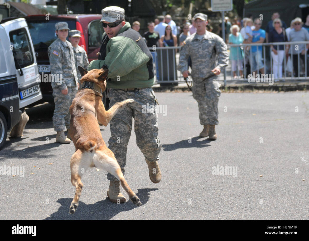 Staff Sgt. Thomas Honeycutt, a military working dog handler with the ...