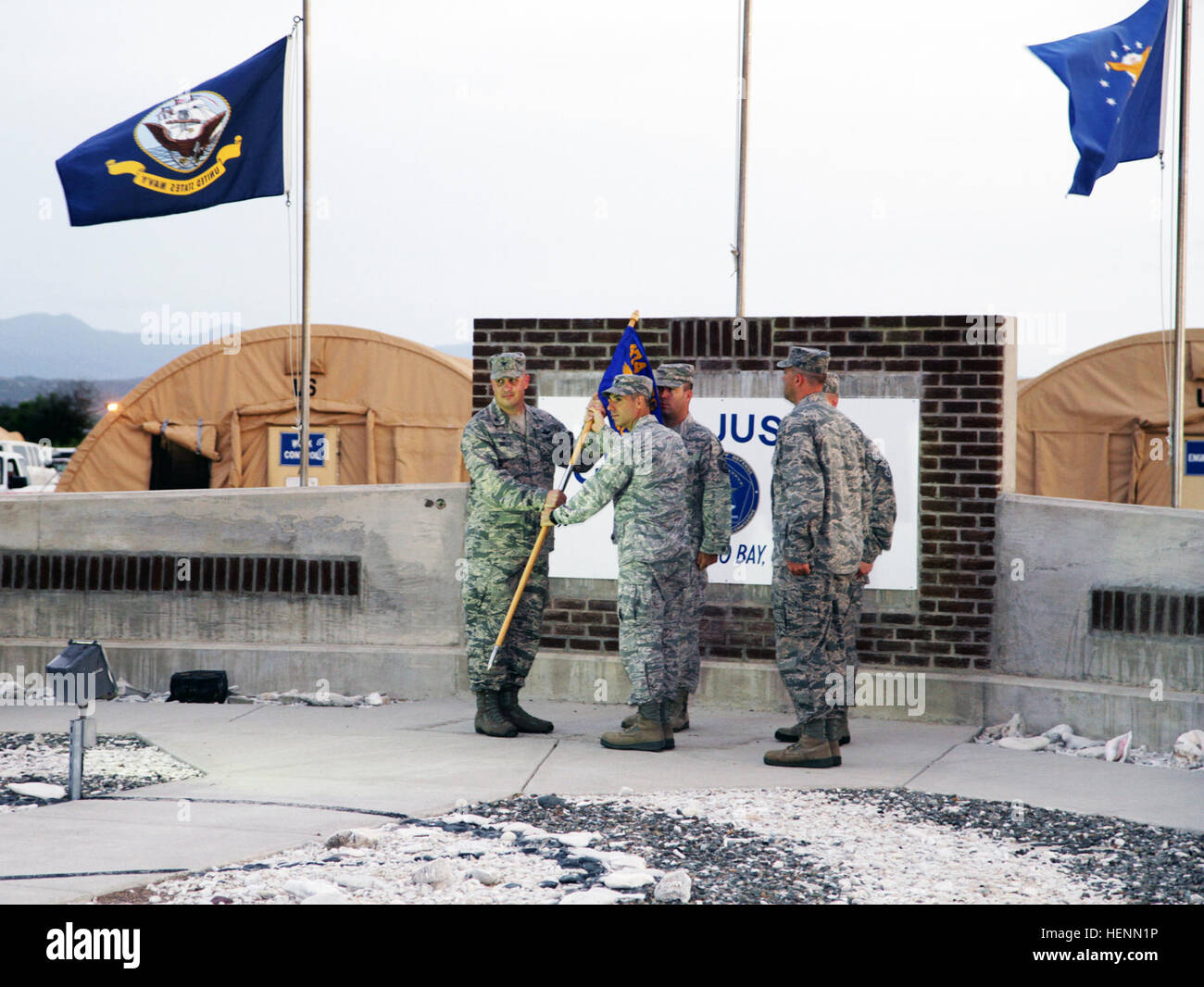 Air Force Col. James Sheedy, commander, 474th Air Expeditionary Group ...