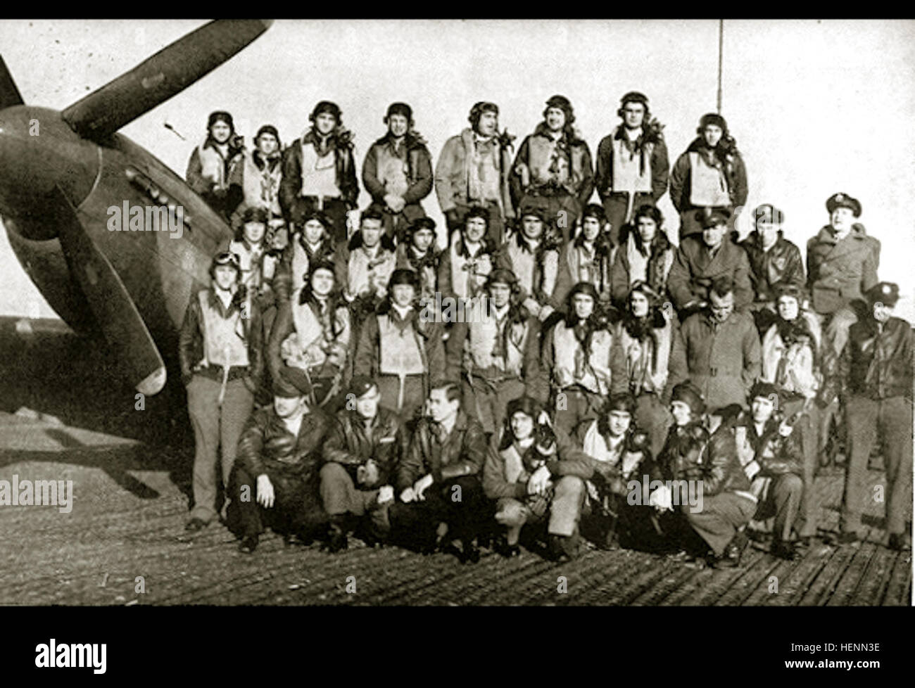 334th Fighter Squadron in January 1945 (group shot Stock Photo - Alamy