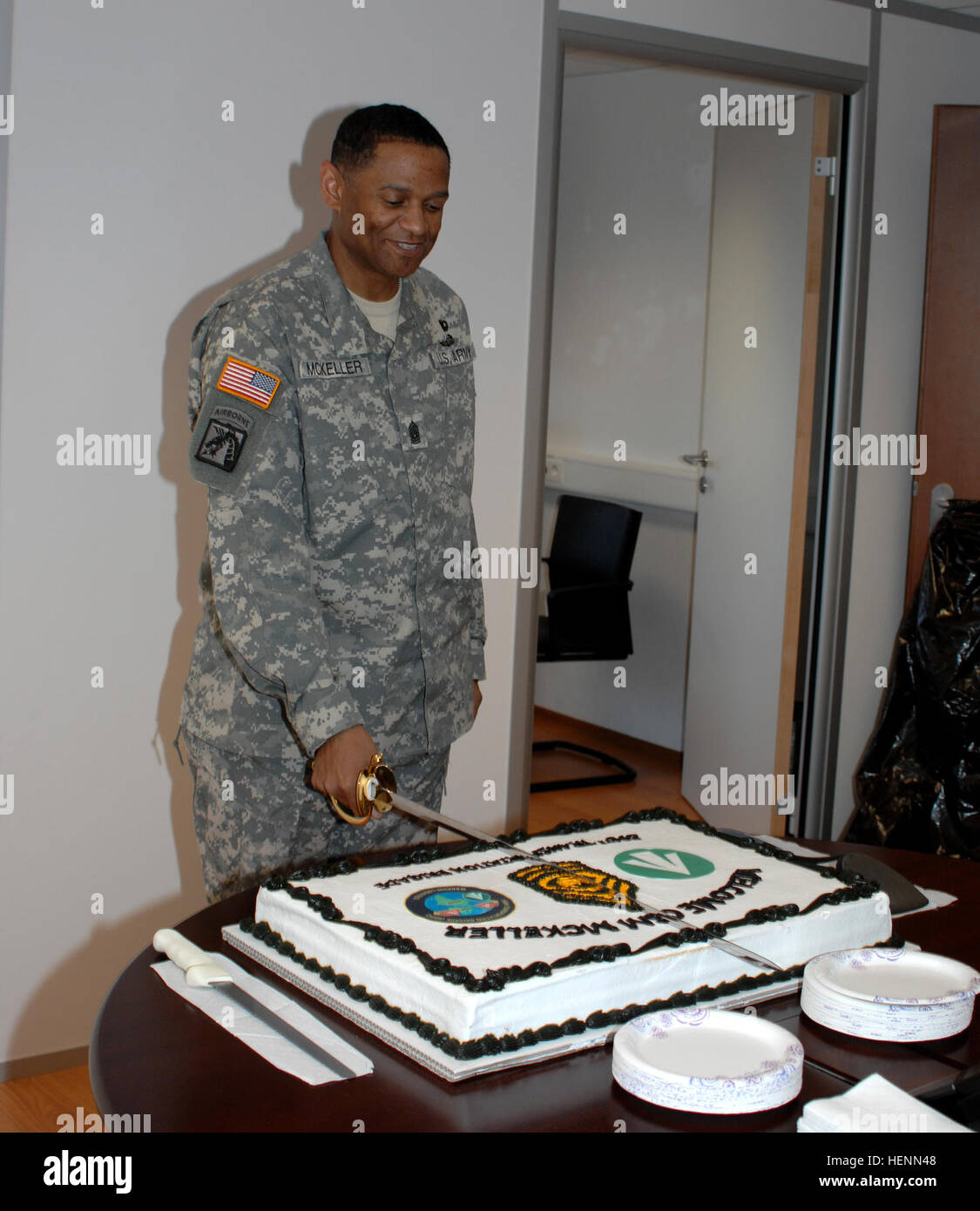 Command Sgt. Maj. Kevin A. McKeller, 598th Transportation Brigade ...