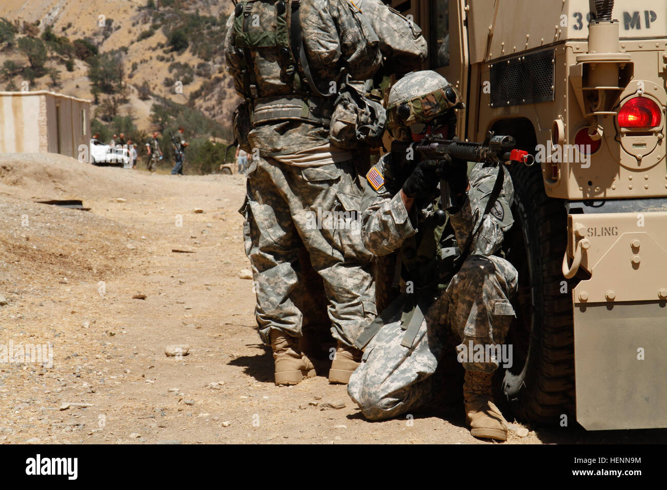 U.S. Army Spc. Austin Chaffin of the 377th Military Police Company ...